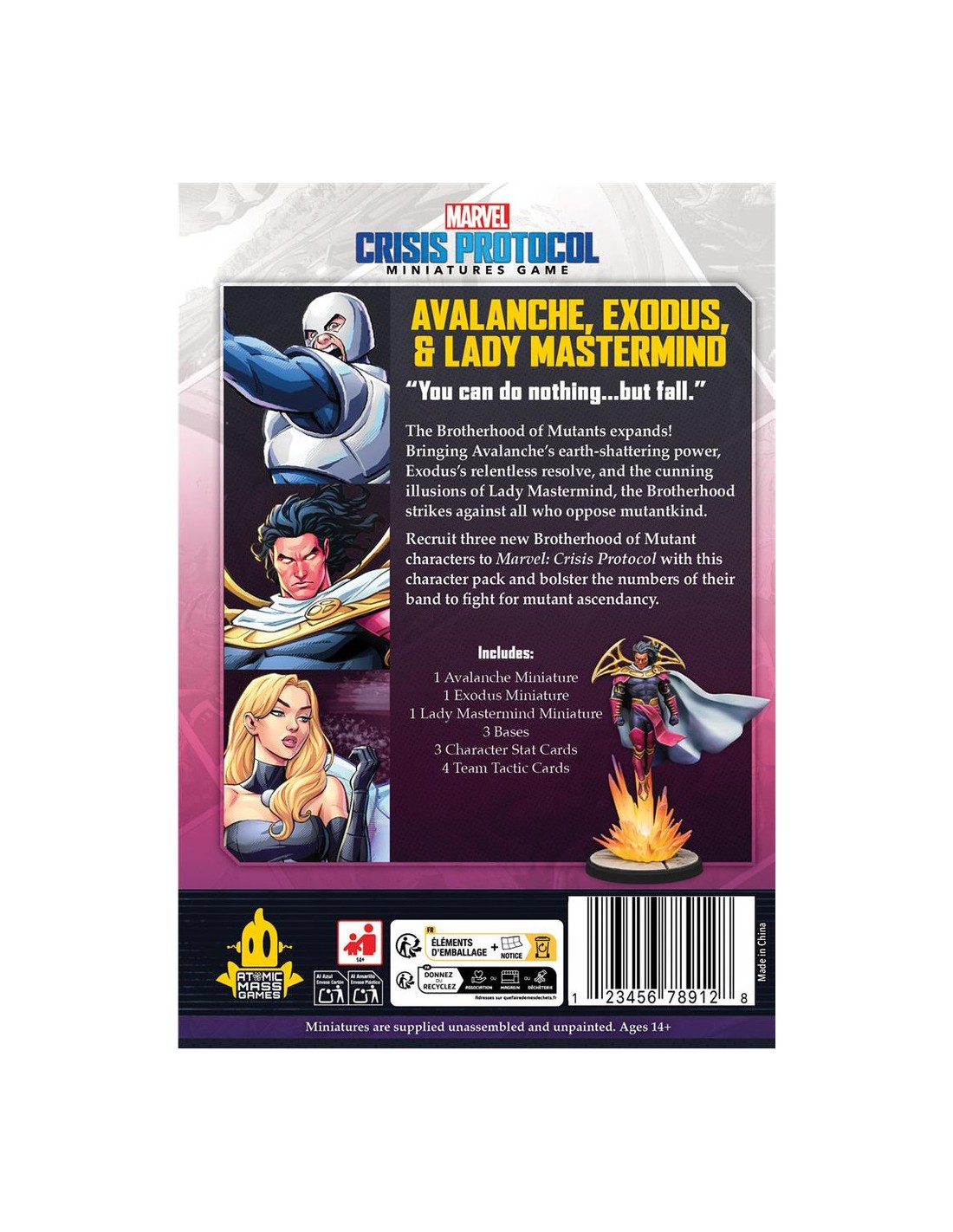 Marvel Crisis Protocol: Avalanche, Exodus & Lady Mastermind - Jeux de ...